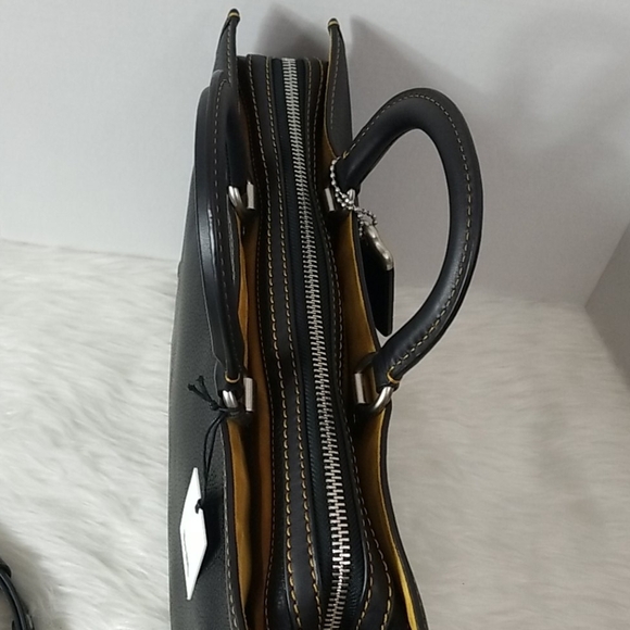 Coach | Bags | Coach Rogue Brief Black Copper Briefcase | Poshmark